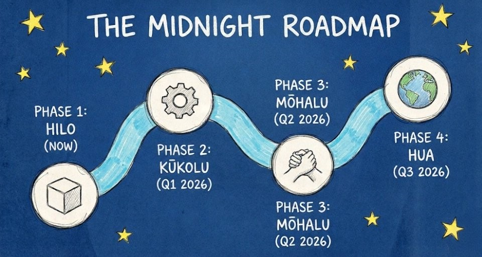 Lộ trình phát triển của blockchain Midnight – ADA Bamboo